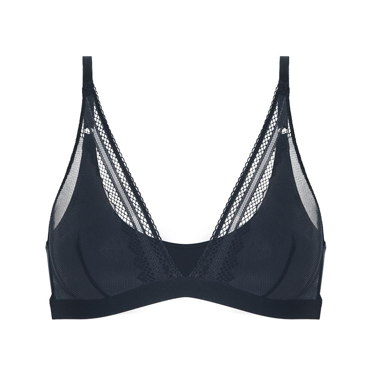 podprsenka triangle bez kostic nevyztužená OLYMPE black Střih ...
