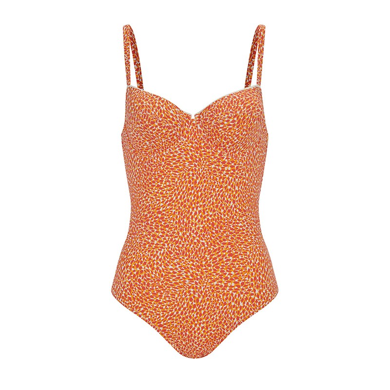Plavky jednodielne s kosticou DIVINE ORANGEADE | Simone Pérèle