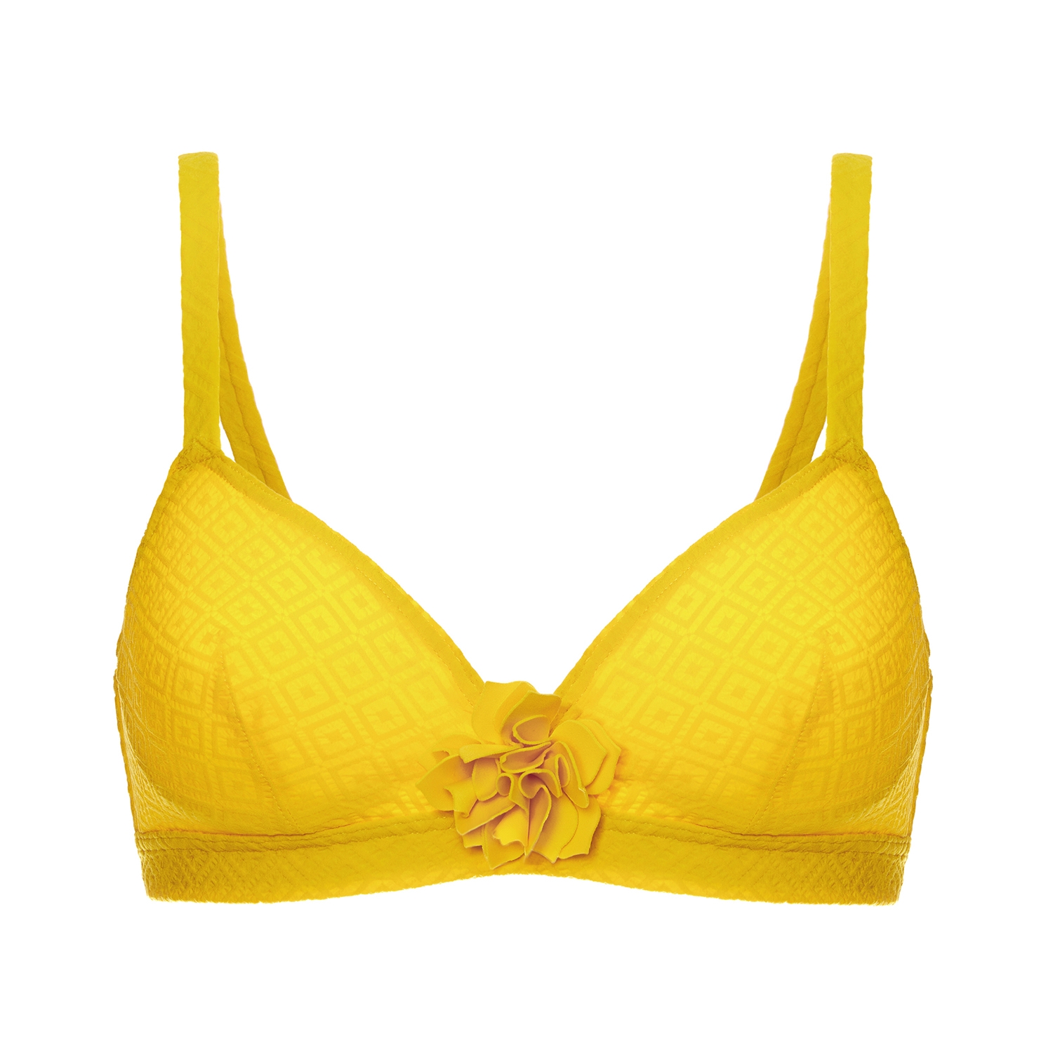 plavková podprsenka triangle vyztužená Dune mimosa yellow | Simone Pérèle